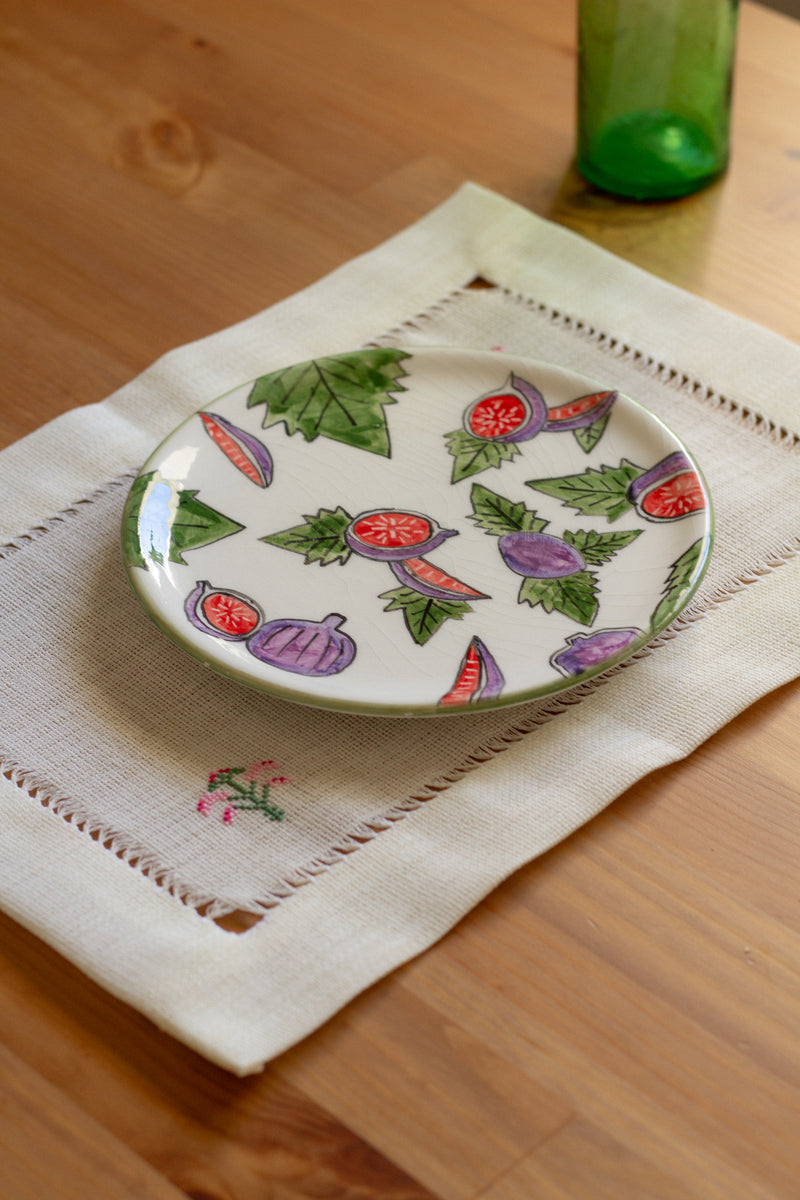 hand-embroidered place mat – Nol Collective