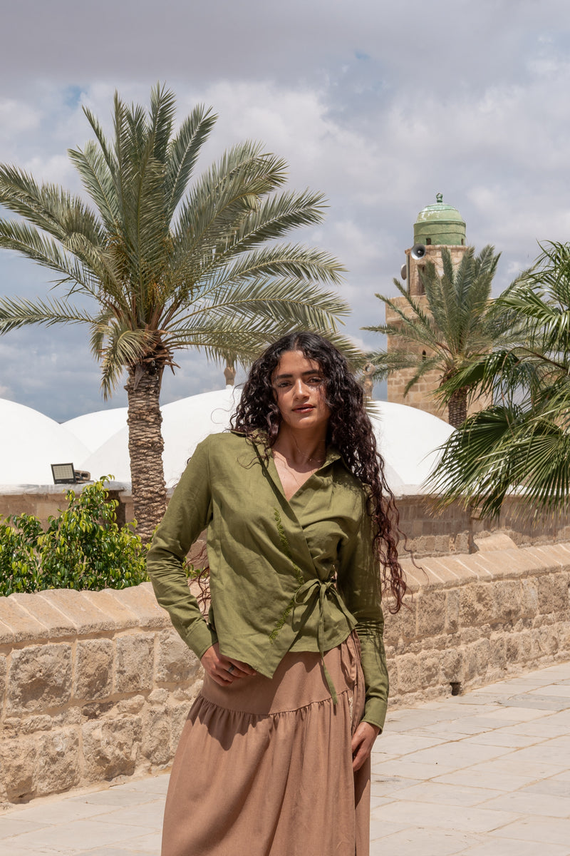 Shirin wrap shirt – Nol Collective
